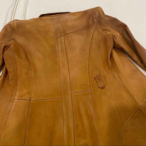 Blur | Jackets & Coats | Blur Distressed Leather Coatnever Been Worn ...